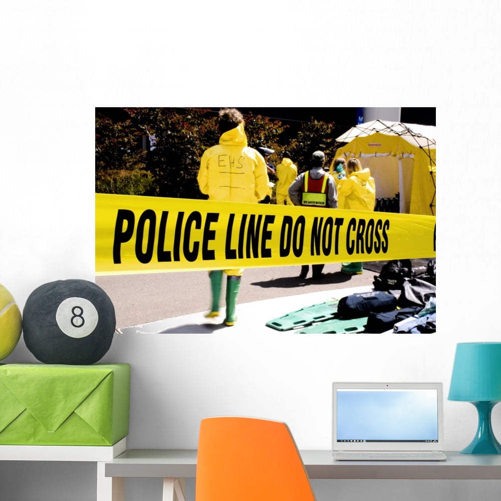 Police Line-ehs Wall Mural by Wallmonkeys Peel and Stick Graphic (36 in ...