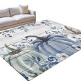 Area Rug 4x6ft, Autumn Pumpkin Leaf Washable Rugs for Living Room ...