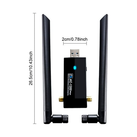 Universal USB 3.0 WiFi Receiver Band Fast Desktop Computer Laptop ...