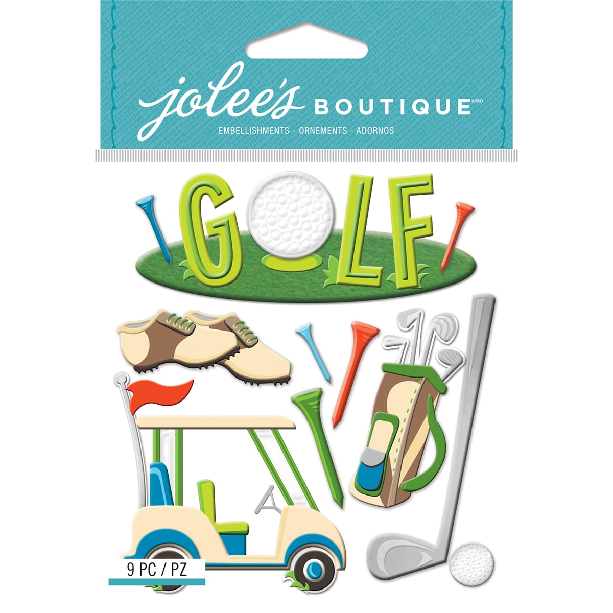 Jolee's Boutique Dimensional Stickers-Golf - Walmart.com