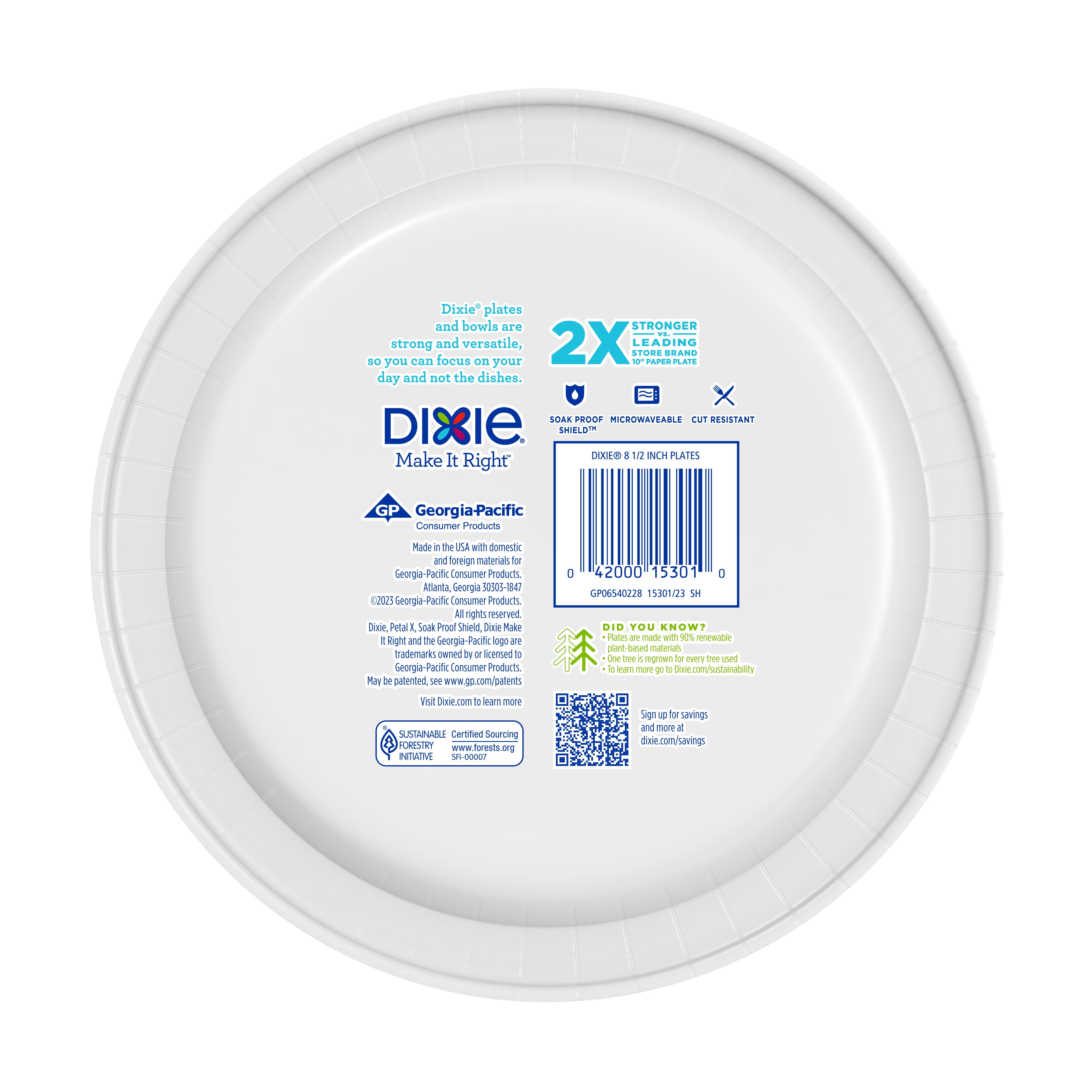 Dixie Disposable Paper Plates, Multicolor, 8.5 in, Nepal | Ubuy