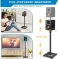 FURNINXS Universal Adjustable Height Speaker Stands with 1 pair stand ...
