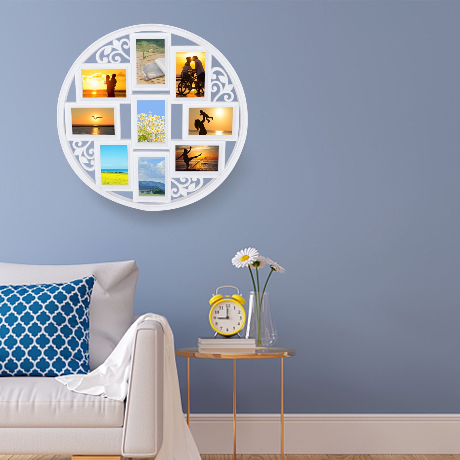 White Collage Picture Frames