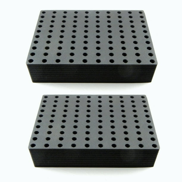 Polar Whale 2 Vial Transport Racks Black Foam Storage Rack Holder ...