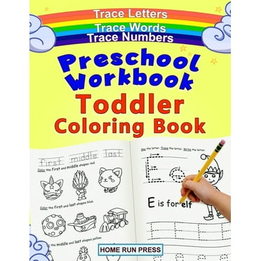 Toddler Coloring Book Ages 1-3: Fun, first alphabet abc preschool ...