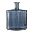 DecMode 18" Handmade Spanish Blue Recycled Glass Vase - Walmart.com