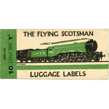 Luggage Label Design, The Flying Scotsman Poster Print By ®H L Oakley ...