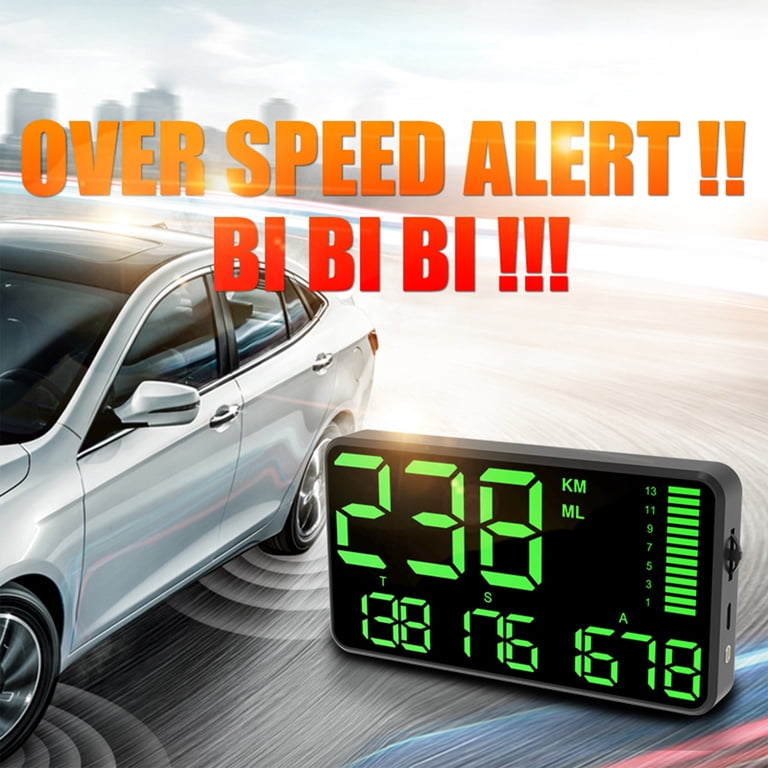 Car Gadgets GPS Speedometer HUD Display - 5.5 Inch Digital MPH/KMH With ...