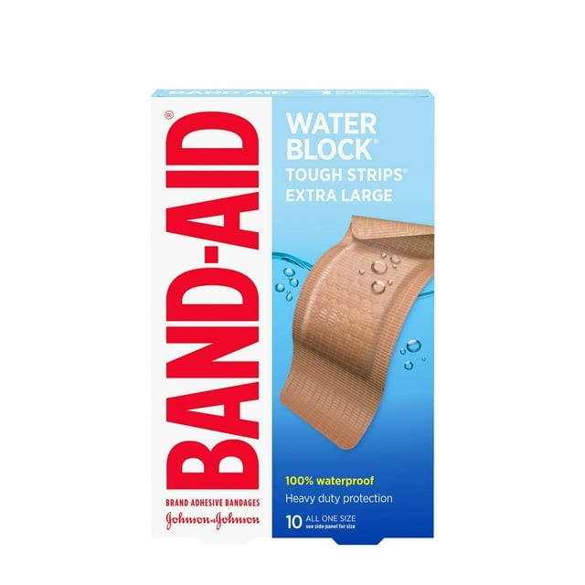 Click here for Band-Aid Brand Water Block Tough-Strips Extra Larg... prices