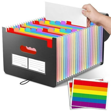 EKIND 7x4.5" Expandable Portable Folder, 13 Pocket Rope Accordion File ...