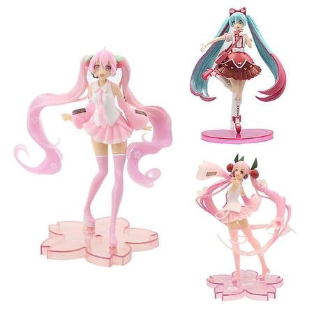 Anime Hatsune Miku Cartoon Cute Kawaii Virtual Singer Manga Statue ...