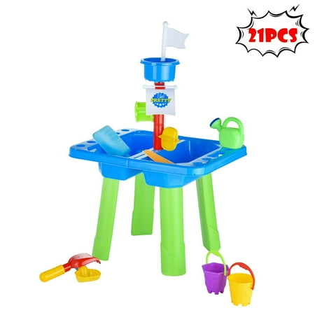 Square Sand Table Game Table Summer Beach Game Toy Sandglass Play Kids ...