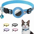 Cat Collar Breakaway With Airtag Holder - Adjustable Reflective AirTag ...