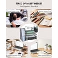 5 Tier Desktop File Organizer with Drawer and Pen Holders, Letter Tray ...