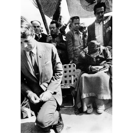 Sen. Robert Kennedy Worships With Cesar Chavez. Chavez (Right) History ...