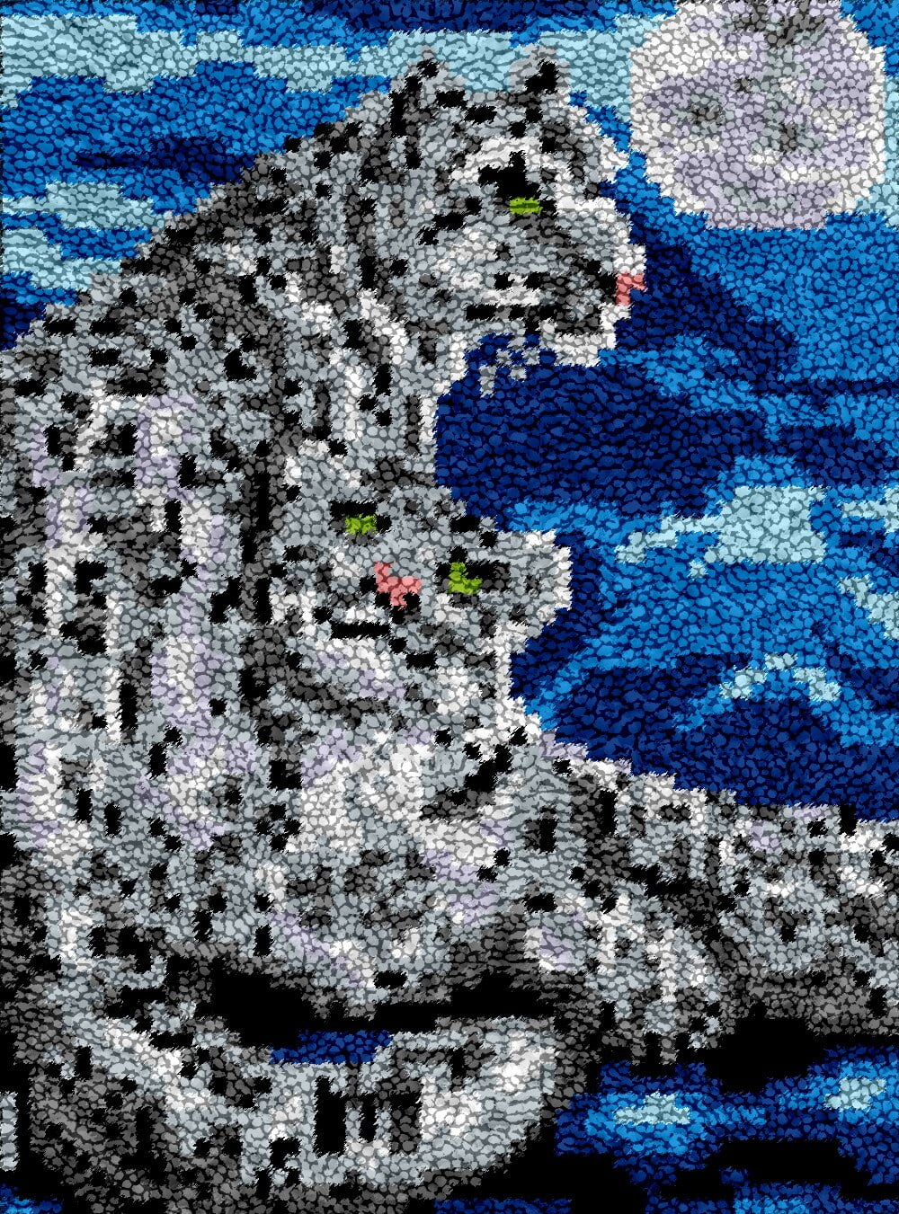 Rug Making Latch Hooking Kit | Leopard - Walmart.com