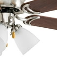 "Prominence Home Whitley 42"" Blade Hugger Ceiling Fan in Satin Nickel ...