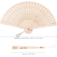 6 Pcs Vintage Chinese Sandalwood Wooden Folding Hand Fan Tassels Event ...