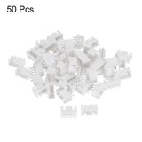 2.54mm Connector 4 Pin Male Adapter Straight Pin Header White Socket ...