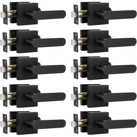 Probrico Square Passage Door Lever Handle Non-Locking Lockset for Hall ...