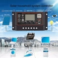 PRIZOM 12V 24V 100A Solar Panel Controller, LCD Display Solar Panel ...