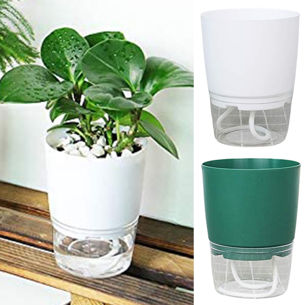 Travelwant Self Watering Pots, Flower Plant Pot for Indoor Plants ...