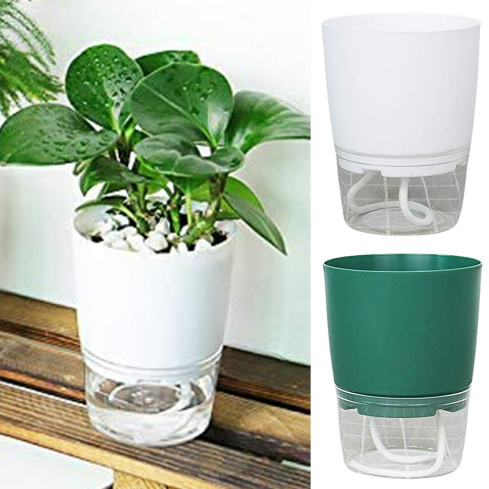 Cheer.US Self Watering Pots, Flower Plant Pot for Indoor Plants ...