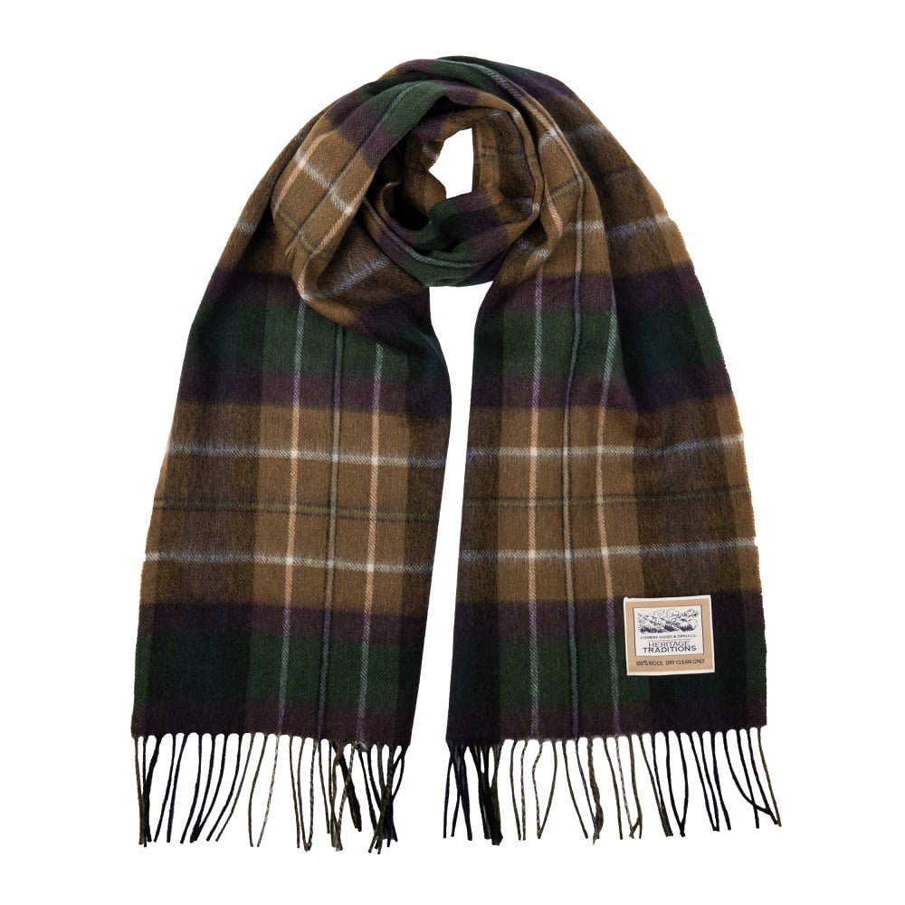 Heritage Traditions - Country Purple Tan Check Scarf - Walmart.com