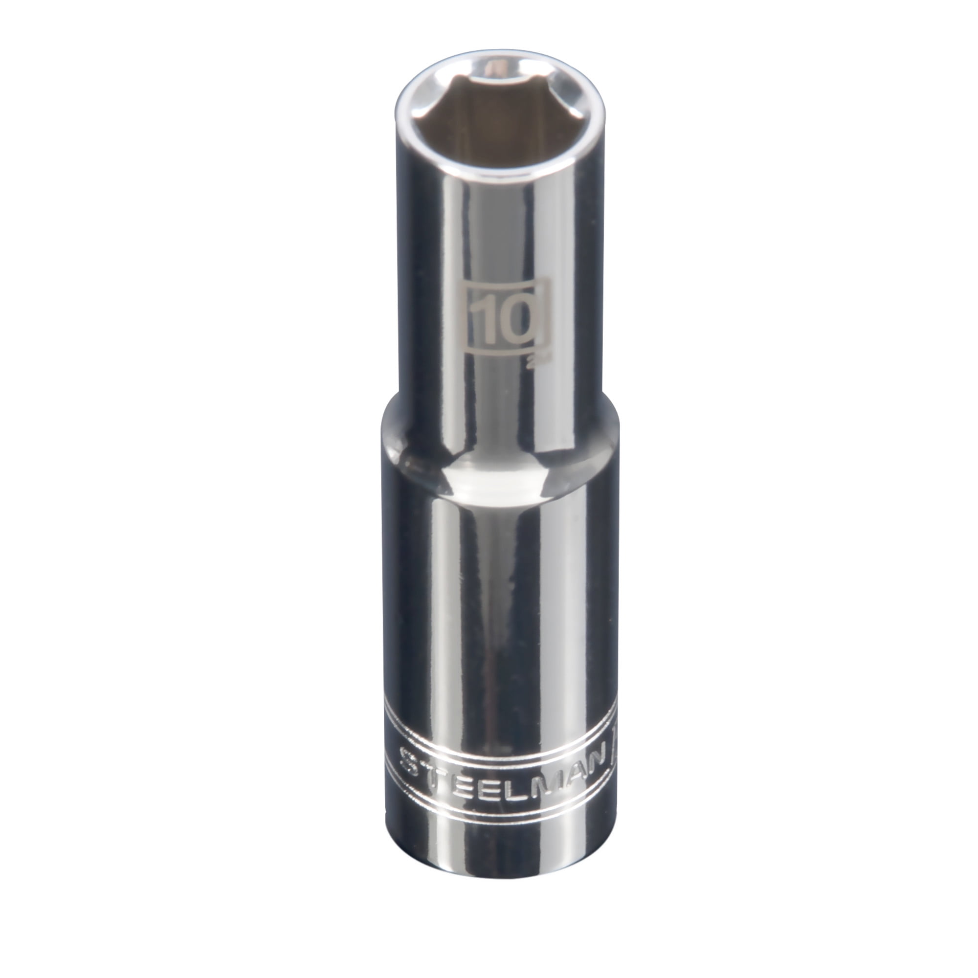 STEELMAN PRO 3/8-Inch Drive x 10mm Deep Well 6-Point Socket, 78227 ...
