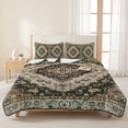 King Quilt Bedding Set Retro Traditional Turkish Floral Pattern ...