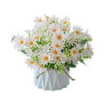 Artificial Chrysanthemum Flowers - Silk Cloth & Plastic Bouquet Potted ...