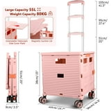 Walmart Folding Utility Cart, Portable Rolling Handcart, Heavy Duty for ...