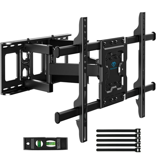 Perlesmith Full Motion TV Wall Mount Bracket for 37 to 75 inch TVs , Holds up to 132 lbs ...