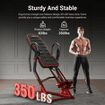 HARISON Heavy Duty Inversion Table, 350 LBS Capacity, Adjustable Height ...