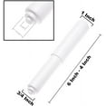 2-Piece Plastic Toilet Paper Holder Roller, Spring Loaded Replacement ...