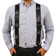 MELOTOUGH Mens Big Tall Elastic Suspenders X-Back 2" Wide Adjustable ...