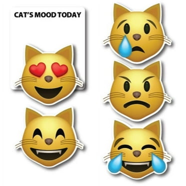 Magnet Me Up Today's Mood Happy Emoticon Magnet Decal Variety Pack, One ...