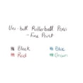 Sanford Uniball Rollerball Stick Pen, 0.7mm Fine, Black Ink, Dozen ...