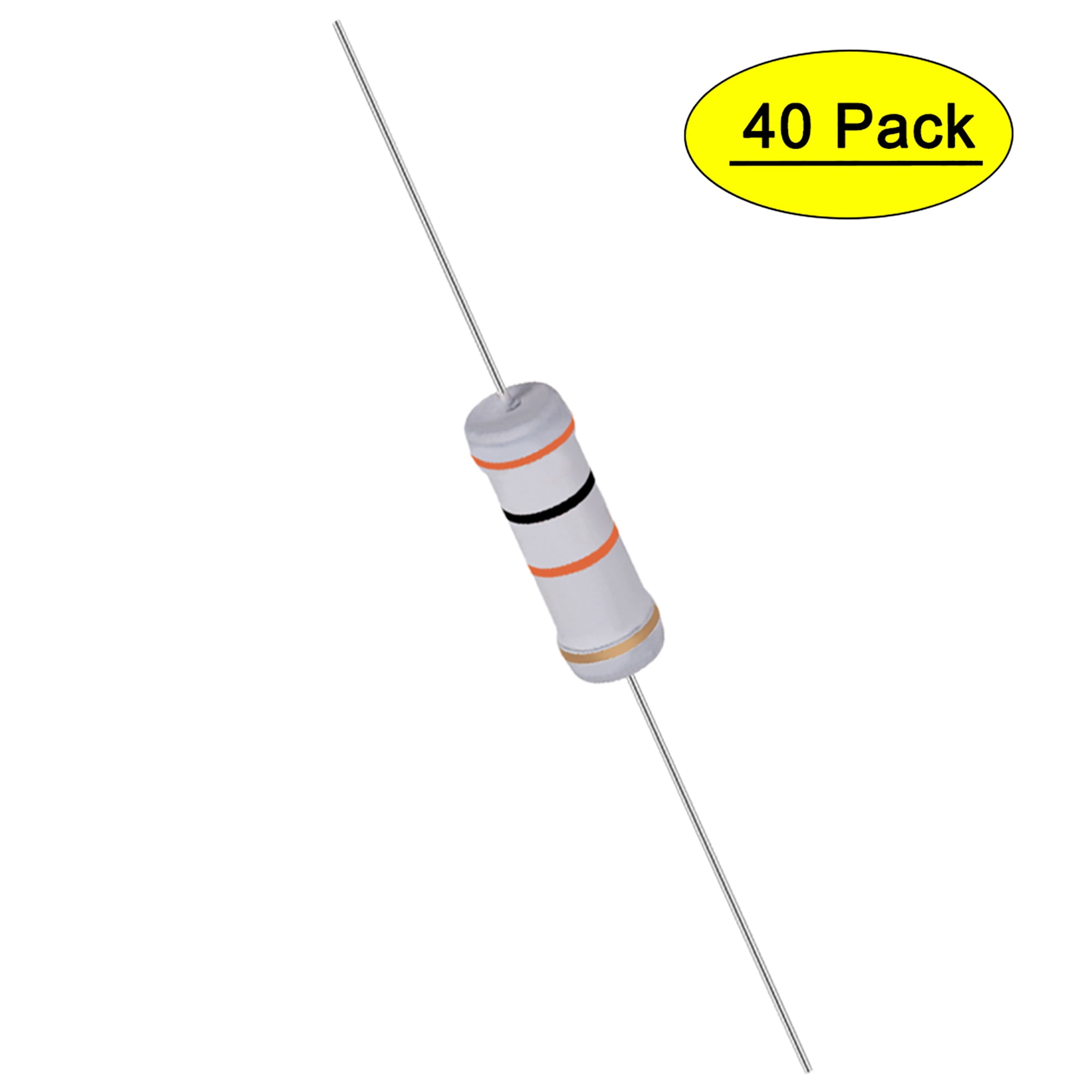 Uxcell Resistor de película de óxido metálico de 30K Ohm 3W ±5% ...