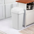 Sterilite 13 Gal Swing Top Kitchen Garbage Bin - White Wastebasket ...