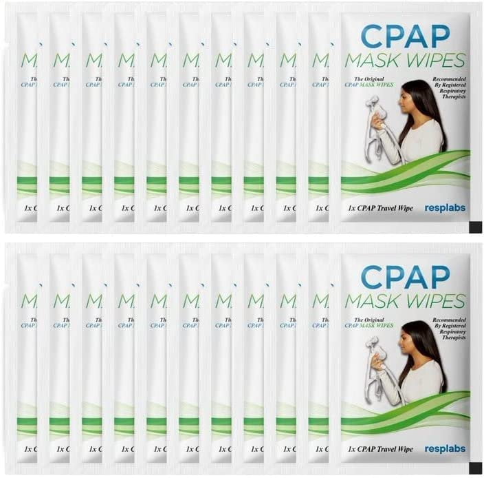 resplabs CPAP Mask Cleaning Wipes - Unscented, Alcohol-Free Cleaner for ...