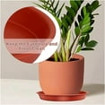 MODANU 6 Pack Plastic Plant Saucers, 8 inch Round Plant Flower Pot Drip ...