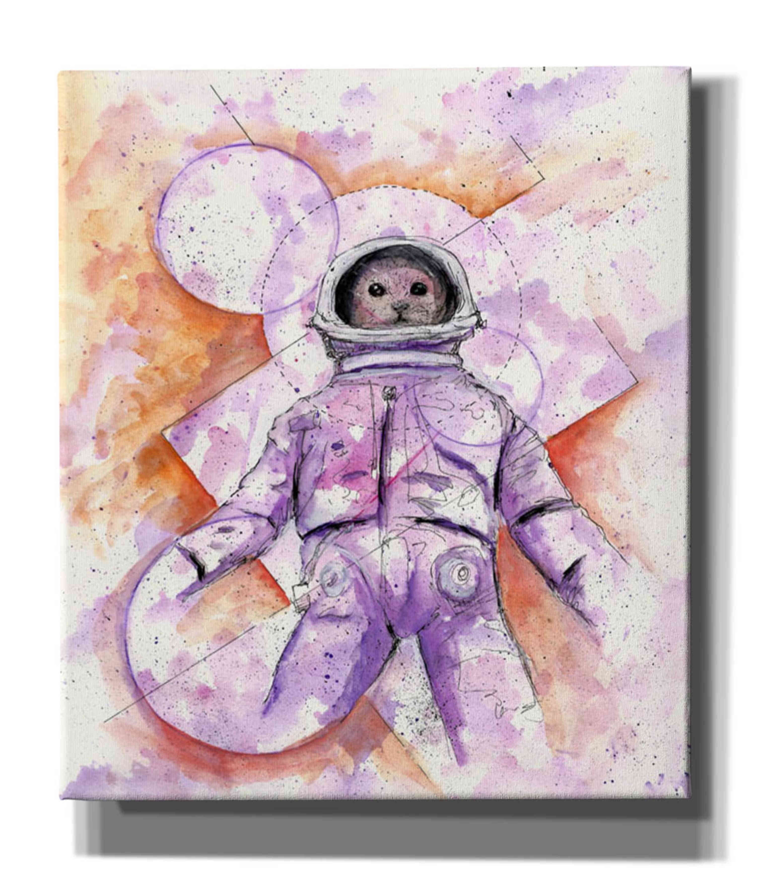 Epic Graffiti 'Astro Cat' Craig Snodgrass, Canvas Wall Art, 26"x30 ...