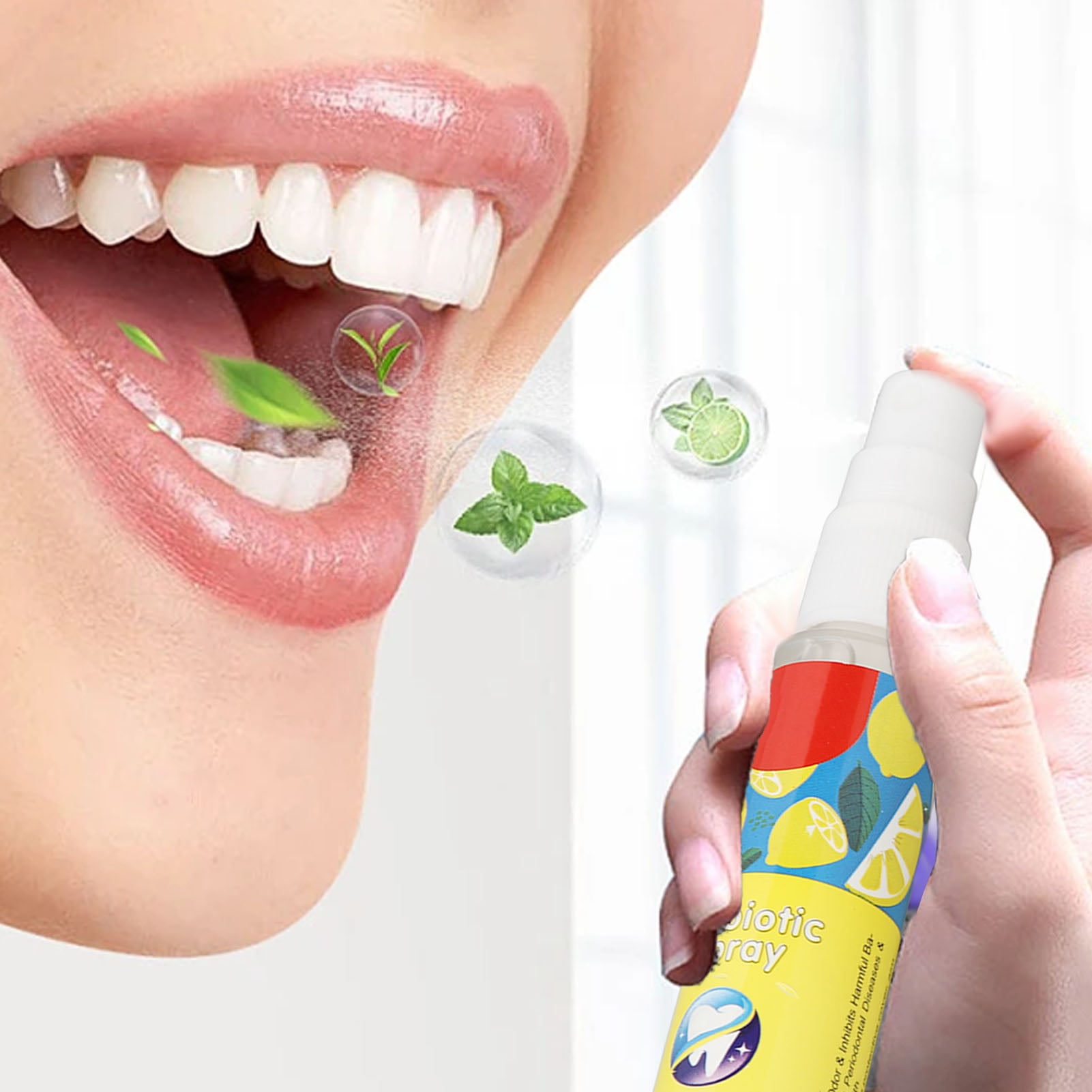 Spray bucal de limón spray bucal de limpieza portátil para prevenir el ...