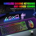 ZIYOULANG Wireless Gaming Keyboard and Mouse Set, 87 Key RGB Backlit ...
