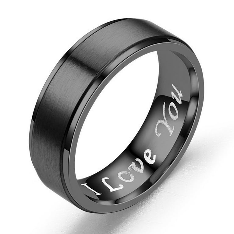 Promise Rings For Men Black