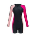FRSASU Womens Full Body Rash Guard Long Sleeve Shorts One Piece ...