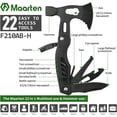 Multitool Camping Hatchet Axe, Upgraded 22 in 1 Stainless Steel Multi ...