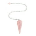 Natural Rose Quartz Gemstone Rock Crystal Hexagonal Pointed Reiki ...