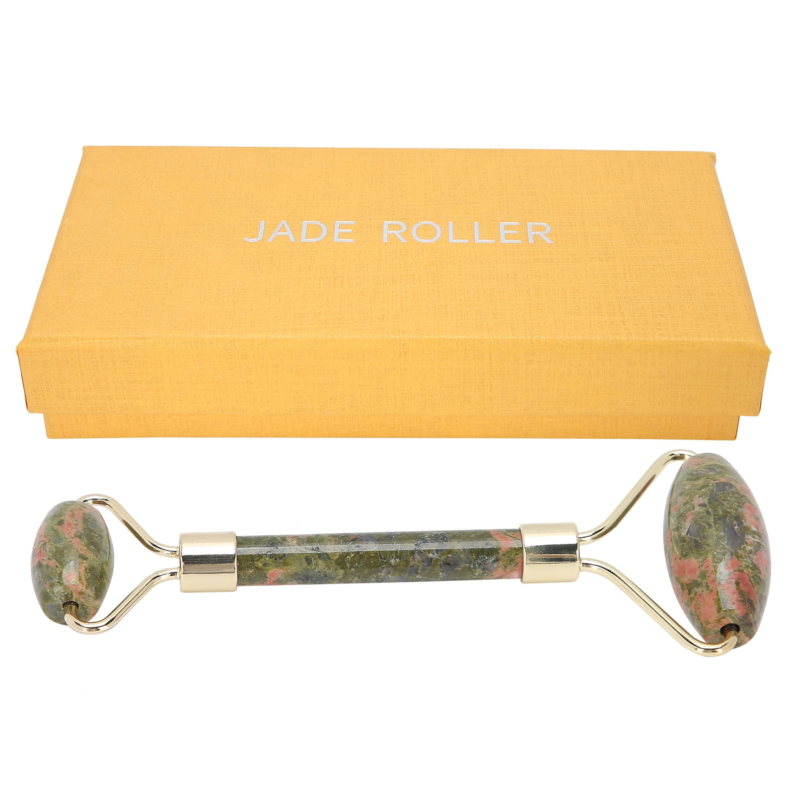 Masajeador con rodillo facial, herramienta de masaje con rodillo Natural de doble cabezal para ...